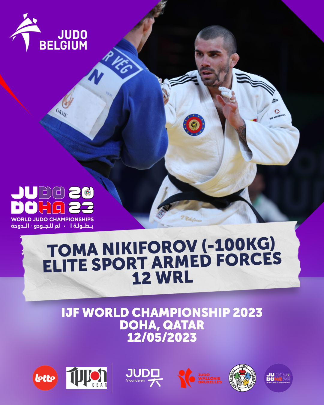 WK Judo in Doha: Nikiforov uitgeschakeld door Vicewereldkampioen Reyes ...